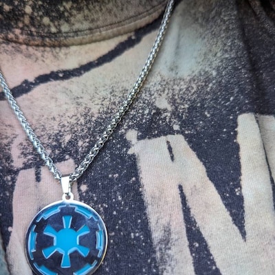Jedi Necklace, Glow in the Dark Jewelry, Glowing Jedi Pendant ...