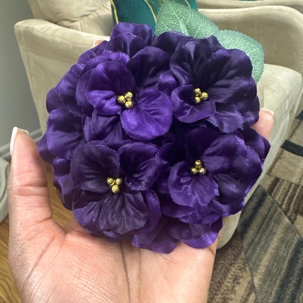 New Violet Cluster #4 Inspired by the African Violet Flower - Etsy