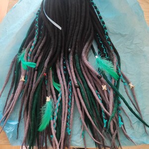 Wool Double Ended Single Ended Dreadlocks Fox Ombre Orange on - Etsy