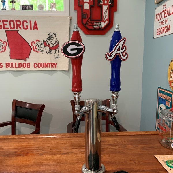 Custom Personalized Beer Tap Handle Bar Man Cave Bar Kegerator NAVY ...