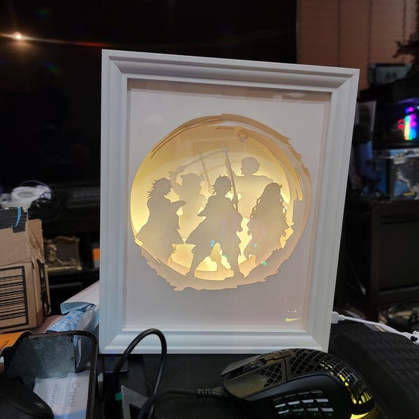 Dune Light Box, Sci-fi Shadow Box Art, LED Night Light for Dune Fans ...