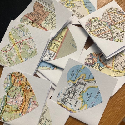 Mini NOTECARD Assortment Tiny 2 Square Folded Notes Colorful Scalloped ...