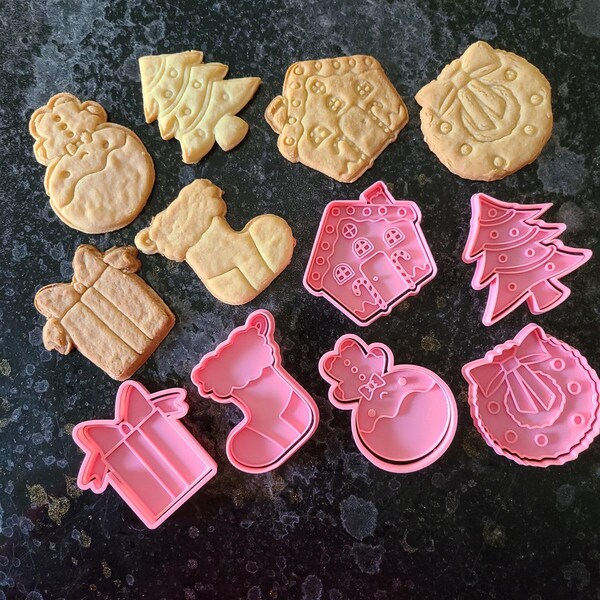 9-piece Cute Dogs Cookie Cutters & Stamp Set - Great Gift Baking Party ...