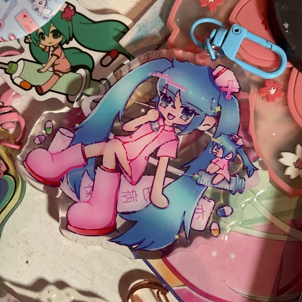 CSM Kawaii Hat | Phone Charms - Etsy