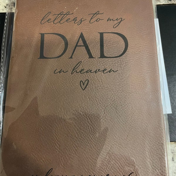 Loss of Father Grief Journal | Letters to Dad in Heaven | Dad Memorial ...