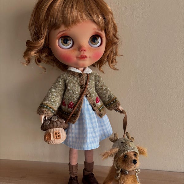 Blythe Doll Clothes Sets Felted Toy +coat + Hat, Custom Blythe Doll ...