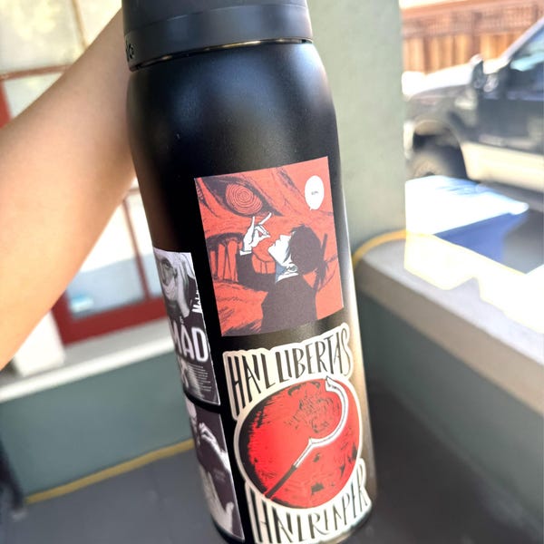 Mercancía de Red Rising, pegatina de Hail Libertas Hail Reaper, ¡diseño ...