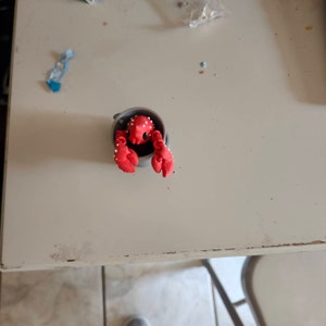Red Lobster With Bucket 3D Printed Articulated Fidget Figure | Fidget ...