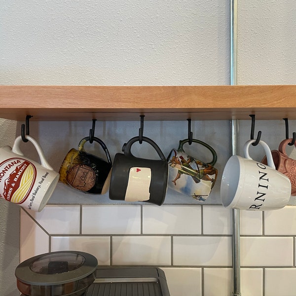 Hand Forged Rack, Blacksmith Made, Coat Hat Towel Rack - Etsy