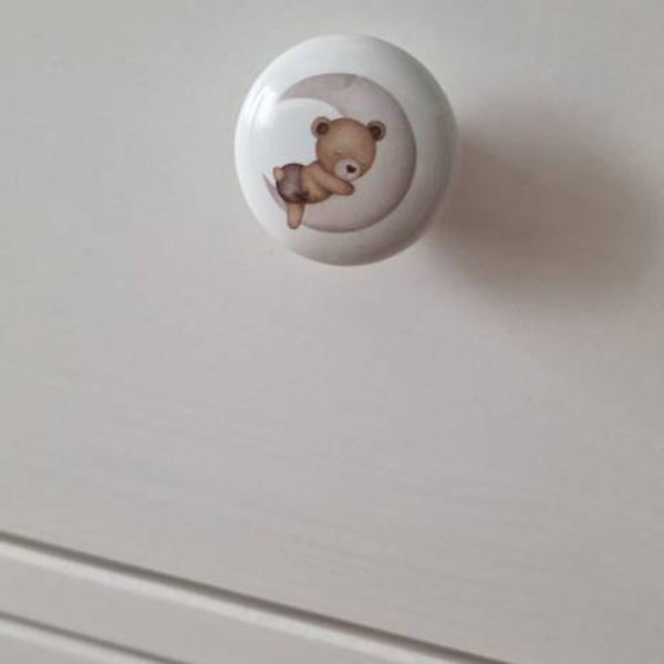 Sea Animals Theme Ceramics Drawer Handle Knobs, Nursery Knob Handle, Animal Knobs for Nursery ...