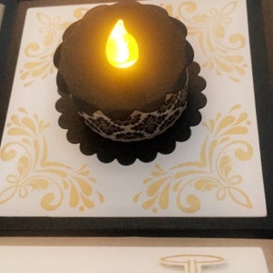 3D Birthday Card, Explosion Box Card With Tea Light and Optional Age ...
