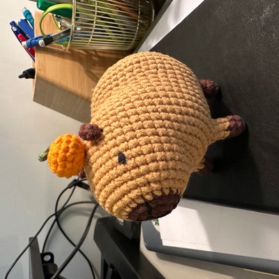 Ready to Ship: Crochet Capybara With Heart Knitting Capybara Amigurumi ...