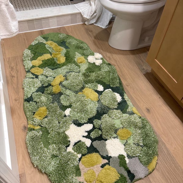 Moss Rug Nature Decor Rug for Living Room Rug Mossy Rug for Bedroom ...
