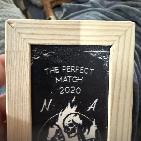 PERSONALIZED Couples Matchbox Wood | Custom Wood Matchbox for Couples ...