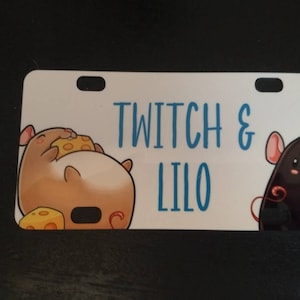 Personalized Rat or Mouse Name Plate Tag Small Animal Cage - Etsy