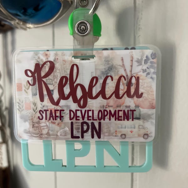 Badge Buddy, Labor and Delivery, Personalized Name Badge, Badge Back ...