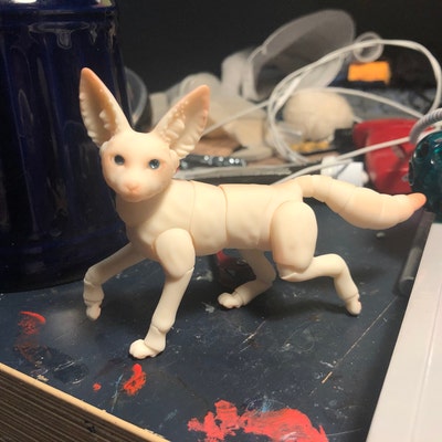 Small Fox Pet BJD Pet Animal for 1/12 1/8 1/6 1/4 1/3 Bjddoll & Blythe ...