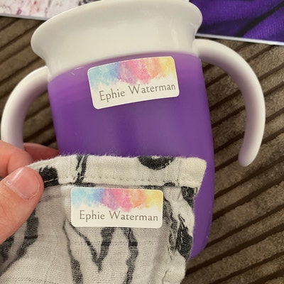 Personalised Stick on Clothes Labels, Name Labels, School Uniform ...