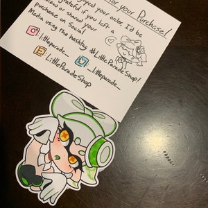 SPLATOON Squid Sisters off the Hook Callie Marie Pearl Marina Vinyl Stickers Waterproof ...