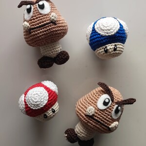 CROCHET PATTERN BUNDLE Goomba & Mario Bros Mushrooms Pdf File English ...