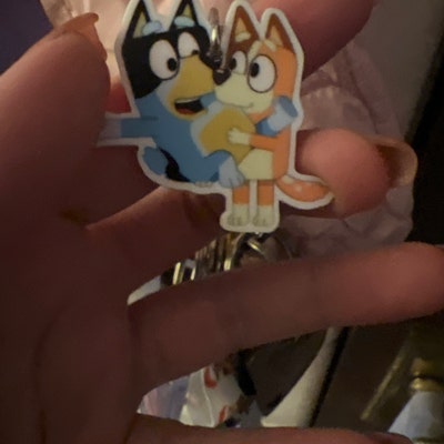 Bluey Inspired Keychain Bluey Resin Planner Keyring. Bluey Bingo Honey ...