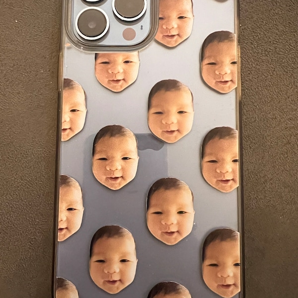 Personalized Face Pattern iPhone Case - Custom Faces Phone Case ...