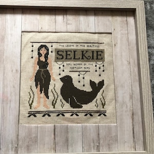 The Selkie Seal Woman of the Sea PDF DIGITAL Cross Stitch Pattern - Etsy