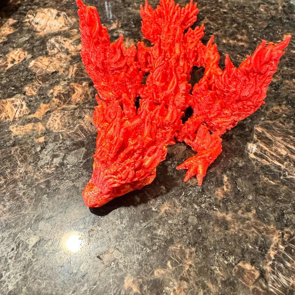 Baby Phoenix Dragon STL Print Files, Articulating Flexi Wiggle Pet ...