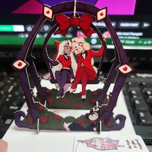 Charlie & Vaggie Hazbin Hotel Paper Craft Standee - Etsy