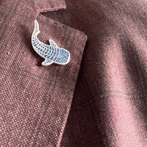 Shark & Ray Pin Pair - Whale Shark and Manta Ray - Set of Enamel Pins ...