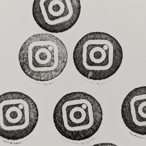 Instagram Rubber Stamp - Φ16mm/20mm/25mm Rubber Stamp - Insta Stamp ...