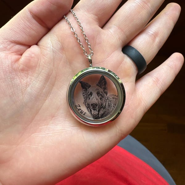 Personalized Keepsake Necklace • Pet Hair Keepsake • Memorial Gifts for ...