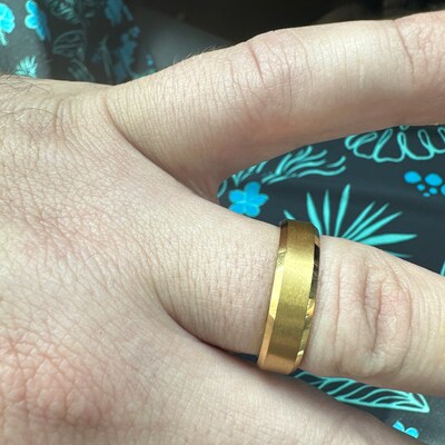 14k Solid Gold Open Link Ring Chain Wedding Ring Women Minimalist Pave ...