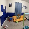 Mickey Mouse Inspired DECAL HEADBOARD Mickey Ears Wall Decals by ...