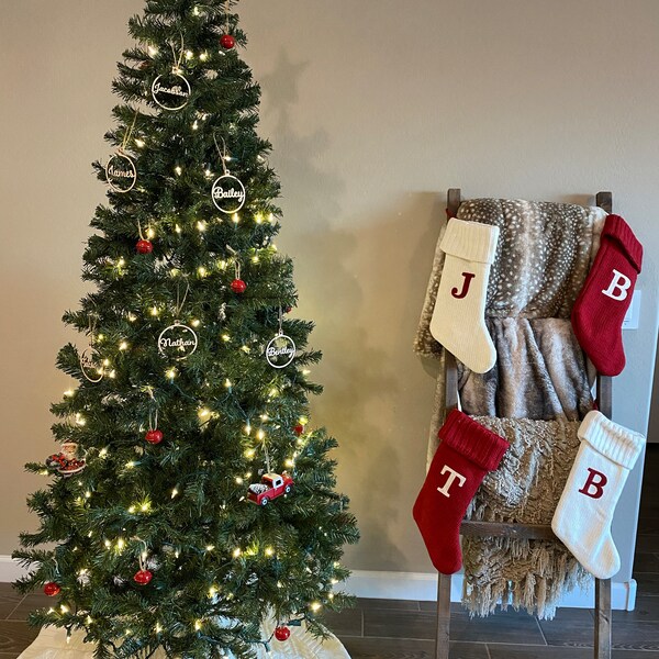 Personalized Christmas Ornaments, Custom Christmas Tree Decor, Wood ...