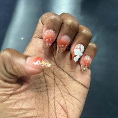 Reusable Galactic Gleam Premium Press on Nails Gel Fake Nails Cute Fun ...