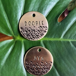 Pet ID Tag Mountain Trees Dog Tag Dog Collar Tag Pet Name - Etsy