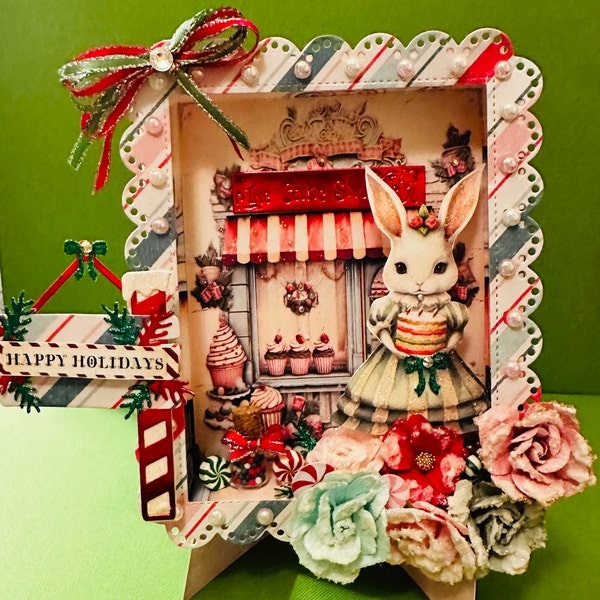 Printable Christmas Bunny Rabbits, Paper Dolls, Junk Journal Ephemera ...