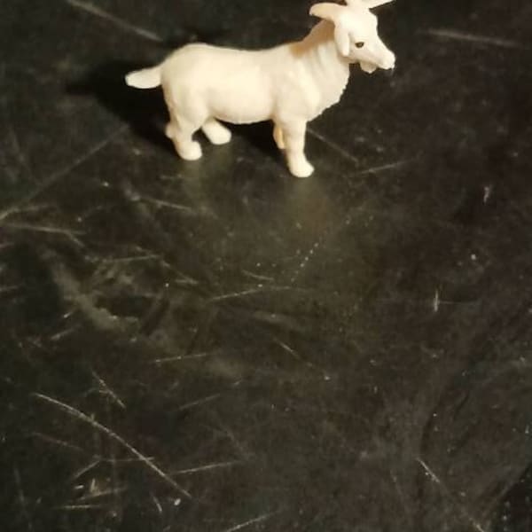 GOAT MINIATURE Farm Animals Figurine Figures Terrarium Dollhouse 1:12 ...