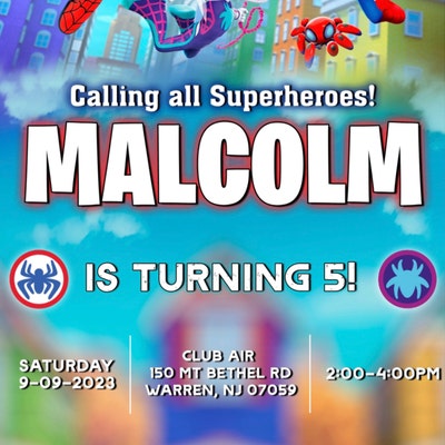 Pool Party Spidey Invitation His Amazing Friends Birthday Party Invite ...