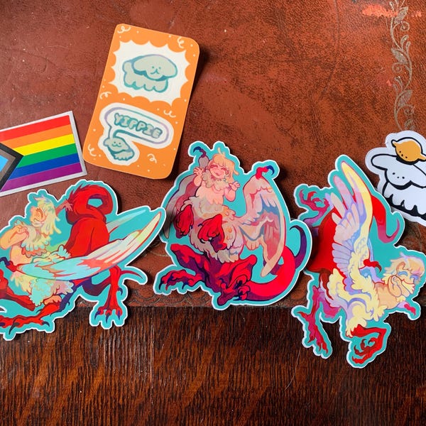 Chimera Falin Stickers Dungeon Meshi - Etsy