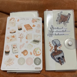 Blue Floral Aesthetic Sticker Sheet for Bullet Journaling - Etsy