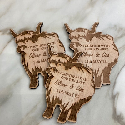 Cow Wedding Table Numbers/country Theme Wedding Table Numbers/farm ...