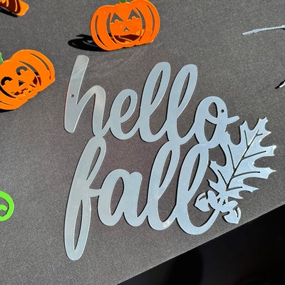 Hello Fall Leaf Svg/dxf Bad Dog Metalworks Digital Download Laser CNC ...