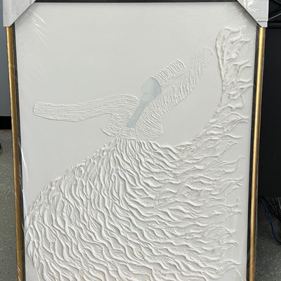 ORIGINAL Whirling Dervish Wall Art Islamic Wall Art Birds - Etsy