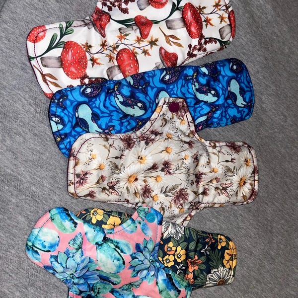 Organic Flannel Top Menstrual Pads Organic Fleece Absorbent Core ...