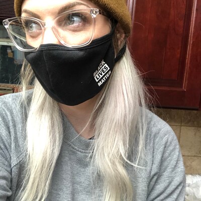 BLM Reusable Cloth Face Mask Covering, Black Lives Matter Slogan Logo 2 ...