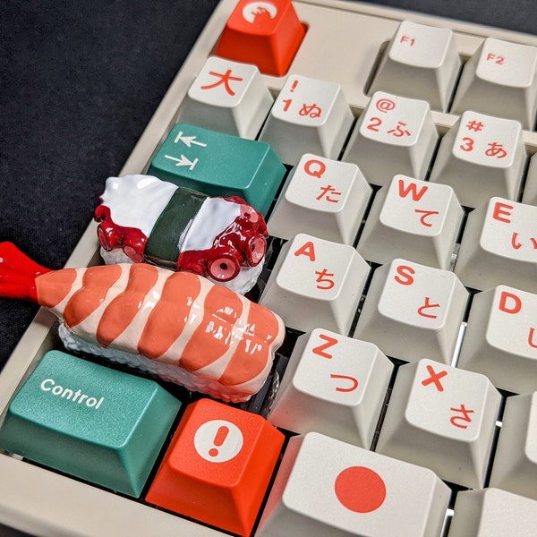 Shrimp Sushi Keycaps Handmade Resin Custom Artisan - Etsy