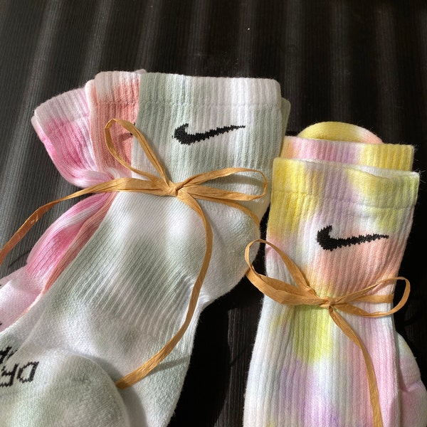 Youth Tie Dye Nike Socks Youth XXS or XS Kids Quarter or Crew Socks ...