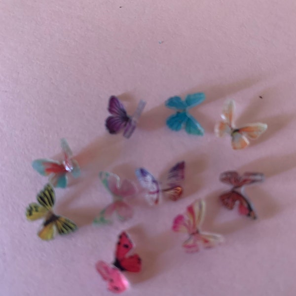 Micro Miniature Butterflies, Kawaii Butterfly Tiny 8mm Acrylic ...